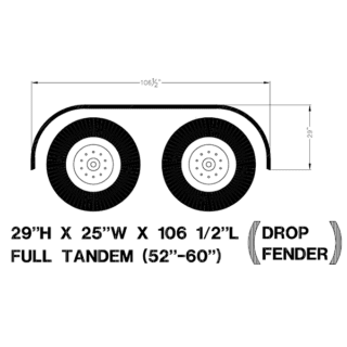 Deep Drop & Wrap Fenders - Heavy Duty Fenders