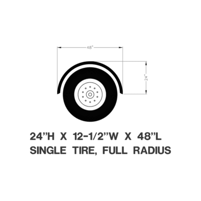 Aluminum & Stainless Rolled Fenders - Heavy Duty